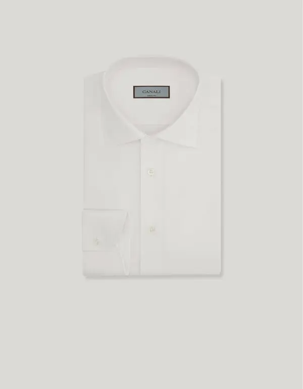 Canali Impeccabile Regular Fit Shirt In Cotton - White