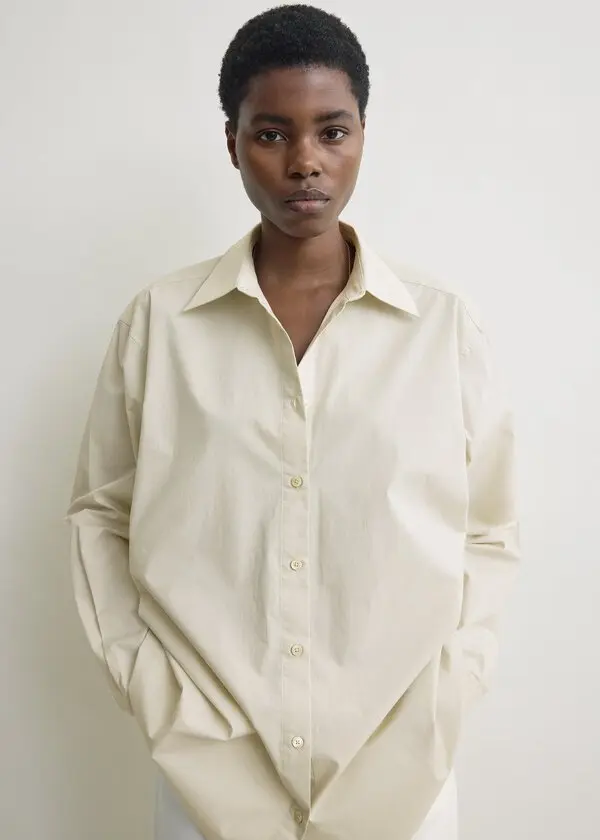 TOTEME Classic Tumbled Shirt - Creme