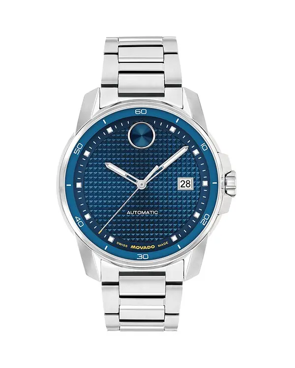 Movado Bold Verso Automatic Watch 41mm - Blue/stainless Steel