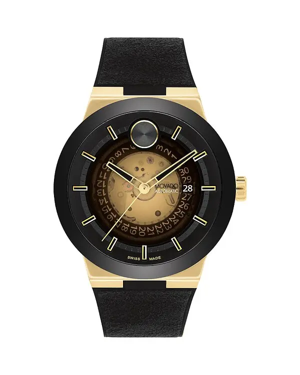 Movado Bold Fusion Automatic Watch - Black/gold