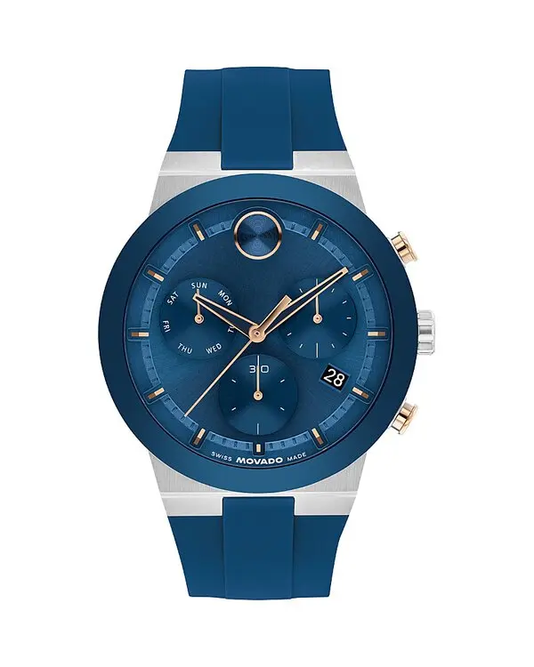 Movado Bold Fusion Chronograph, 44.5mm - Blue