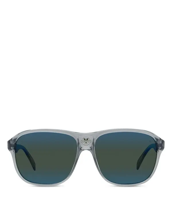 Vuarnet Legend Pilot Sunglasses 60mm - Grey / Crystal Blue