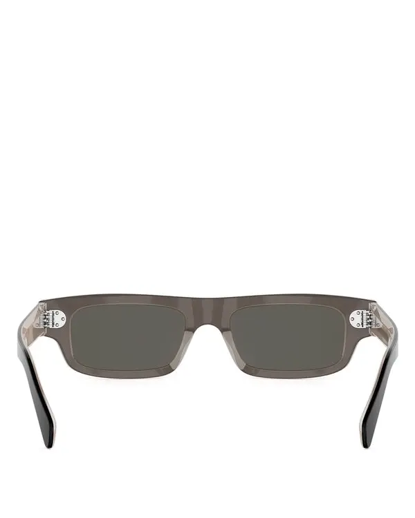 Celine 3 Dots Hd Rectangular Sunglasses, 52mm