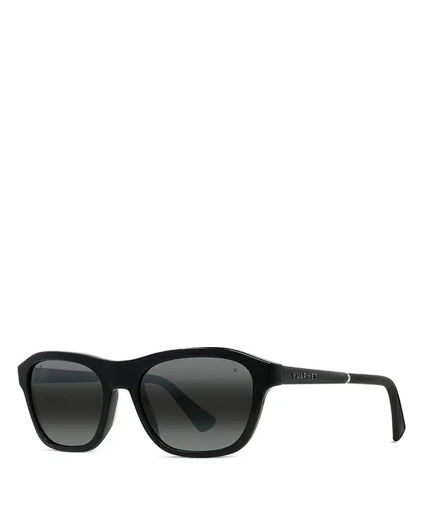 Vuarnet Lifestyle Alpine Geometric Sunglasses - Black / Mirrored Crystal Silver