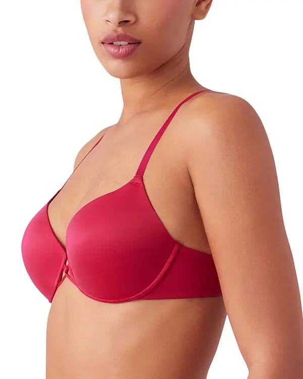 Wacoal B. Tempt'd Undercover Plunge Contour Bra - Cerise