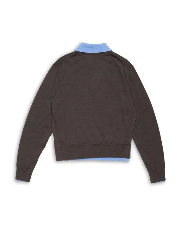 Acne Studios Layered Wool Knit - Brown/blue