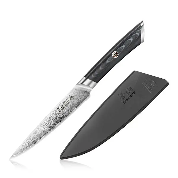 CANGSHAN Kuro 5 Serrated Utility Knife - Grey