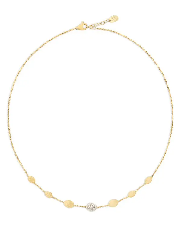 Marco Bicego 18k Yellow Gold Siviglia Diamond Necklace - White/gold