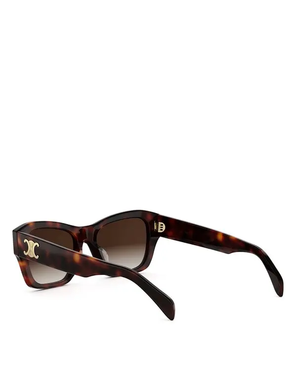 Celine Triomphe Cat Eye Sunglasses - Shiny Dark Havana