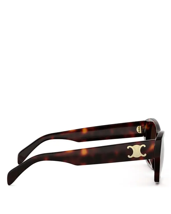 Celine Triomphe Cat Eye Sunglasses - Shiny Dark Havana