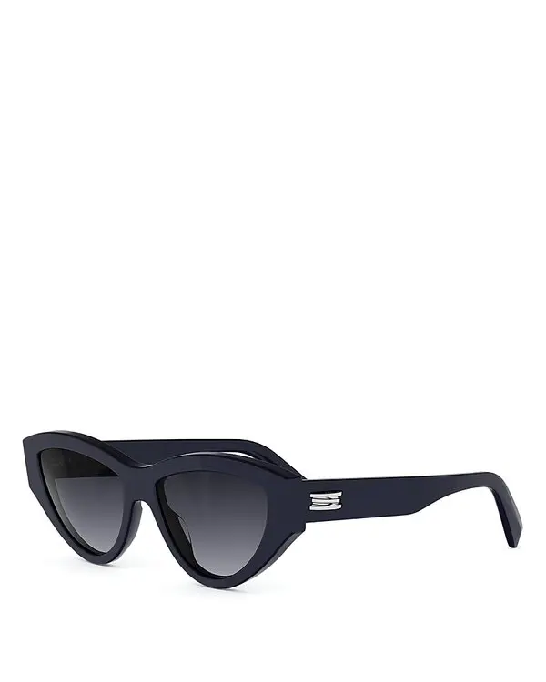 BVLGARI B.zero1 Cat Eye Sunglasses - Blue/gradient Smoke