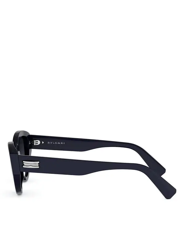 BVLGARI B.zero1 Cat Eye Sunglasses - Blue/gradient Smoke