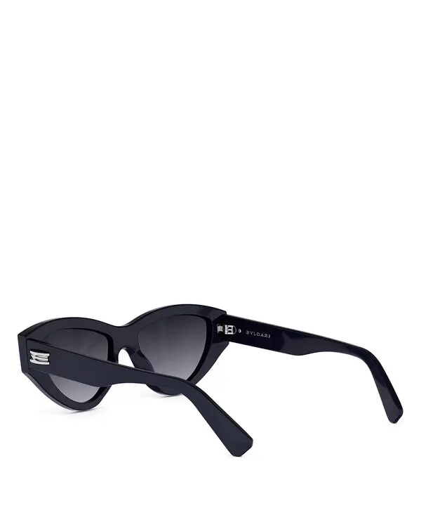 BVLGARI B.zero1 Cat Eye Sunglasses - Blue/gradient Smoke