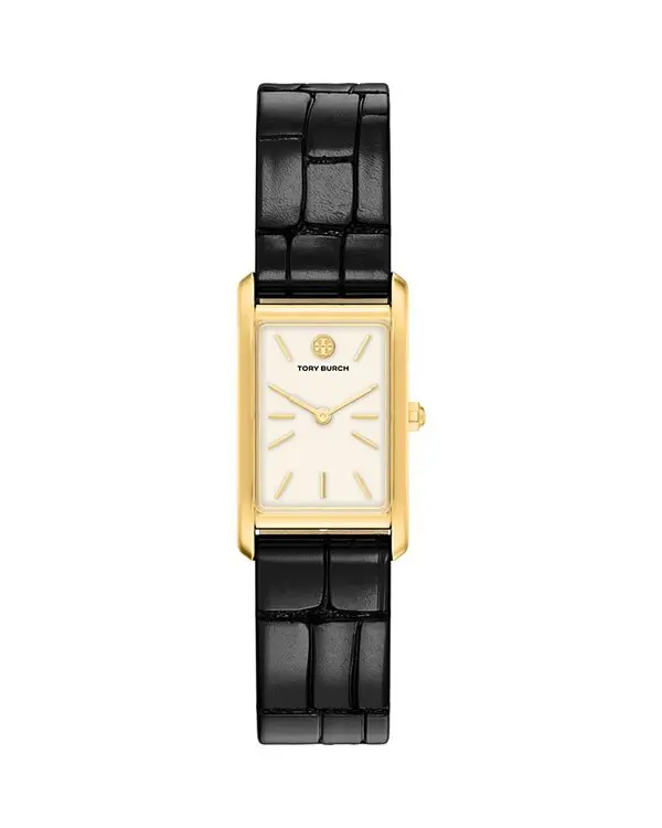 Tory Burch Slim Eleanor Watch - Black/cream