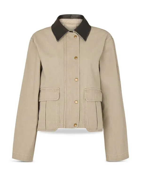 Whistles Casual Contrast Collar Jacket