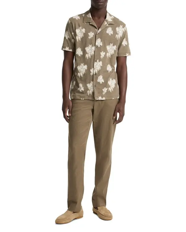 Vince Printed Slub Camp Shirt
