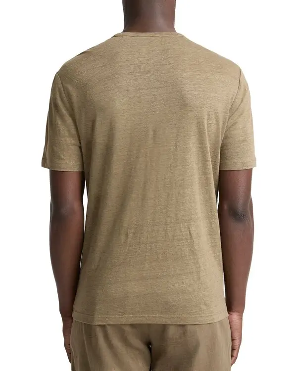Vince Linen Jersey Crewneck Tee - Kalamata
