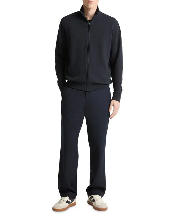 Vince Pique Full Zip Sweatshirt