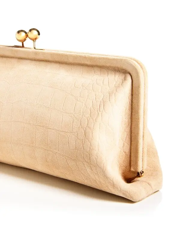 Aqua Medium Suede Coin Purse