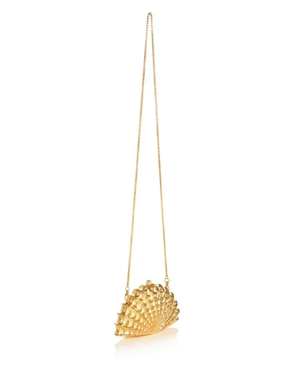 Aqua Shell Clutch