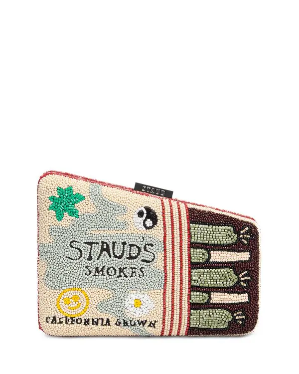 Staud Carmella Beaded Clutch
