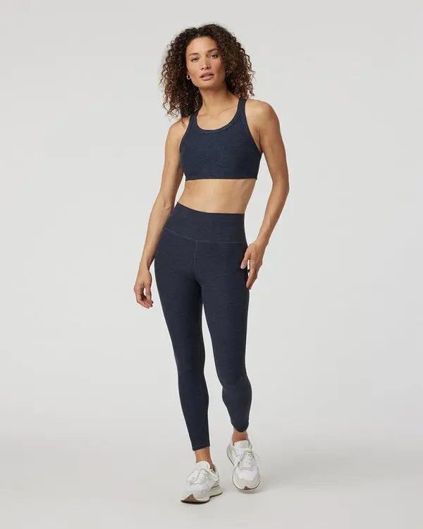 Vuori Elevation Racerback Sports Bra - Midnight Heather