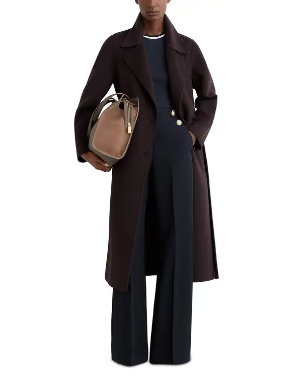 REISS Carley Wide Leg Trousers