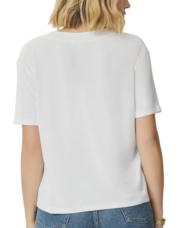 Splendid Kacey V-neck Tee - White