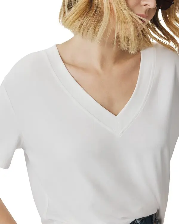Splendid Kacey V-neck Tee - White