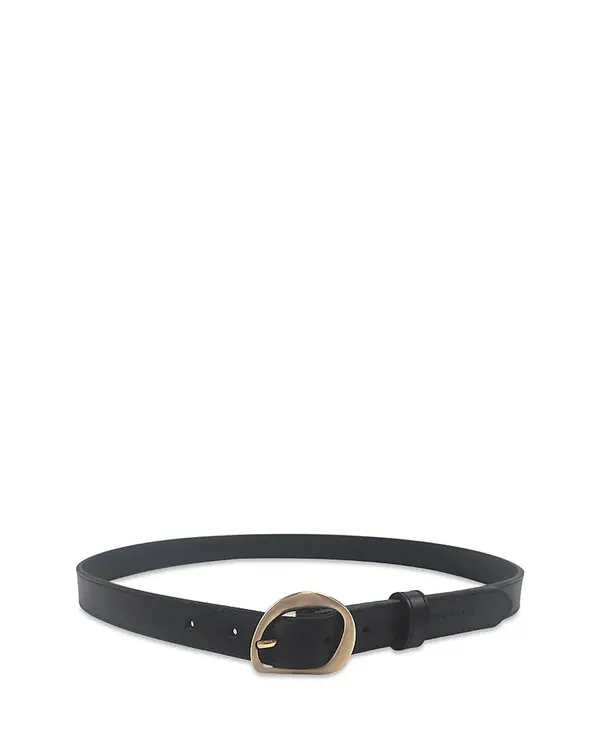 Ted Baker London Asymiira Smooth Leather Belt - Black