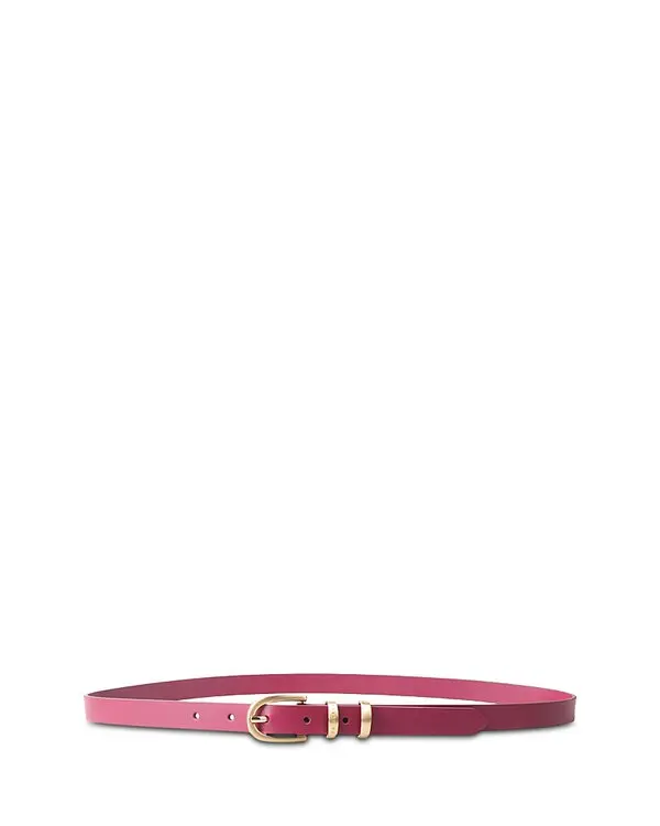 Ted Baker London Dubella Narrow Leather Belt - Mauve
