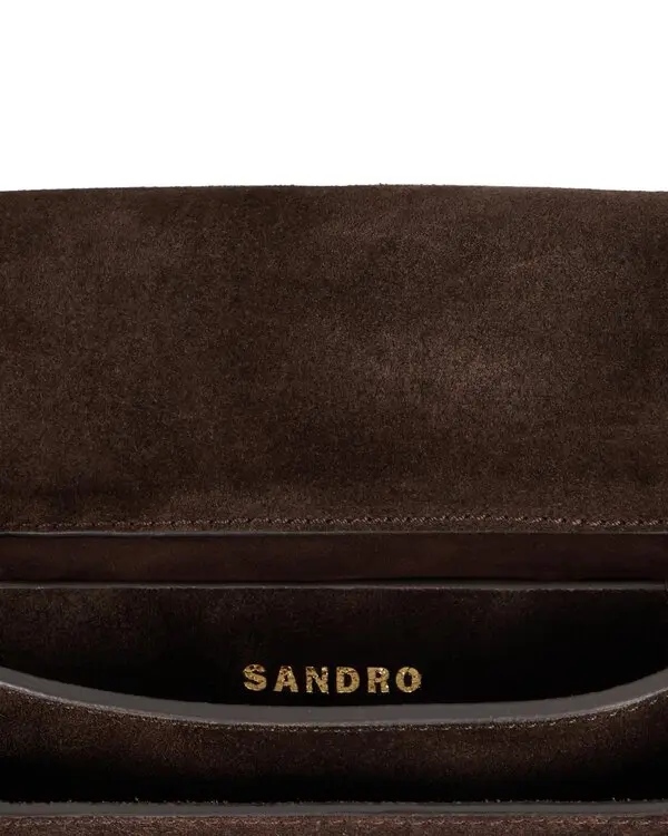 Sandro Le Mambo Janys Studded Suede Bag