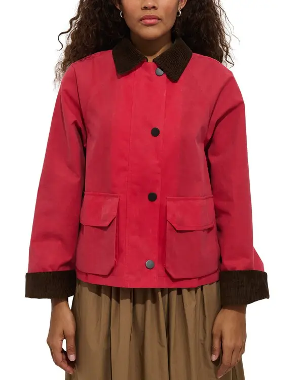 ALEX MILL Chiltern Cropped Jacket - Red