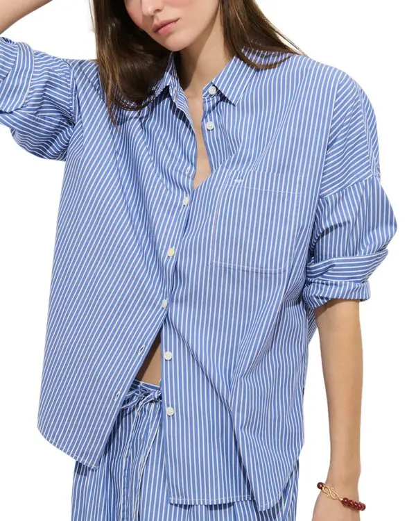 ALEX MILL Jo Striped Cotton Shirt