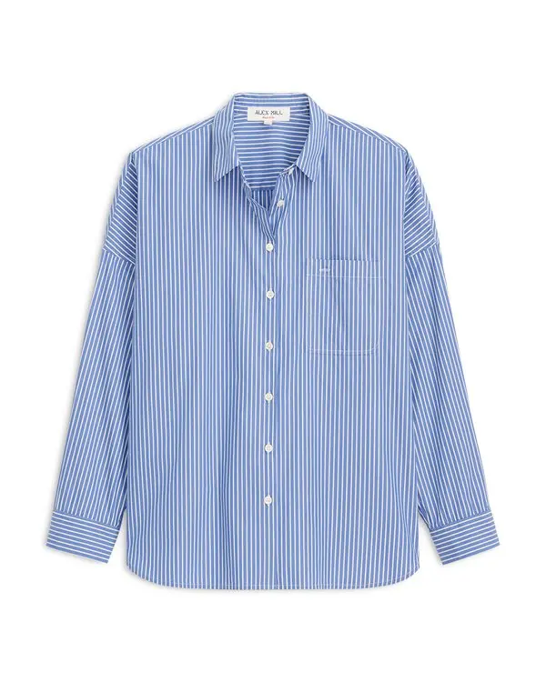 ALEX MILL Jo Striped Cotton Shirt