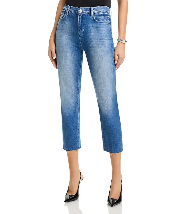 L'Agence Sada Mid-rise Cropped Jeans - Castro