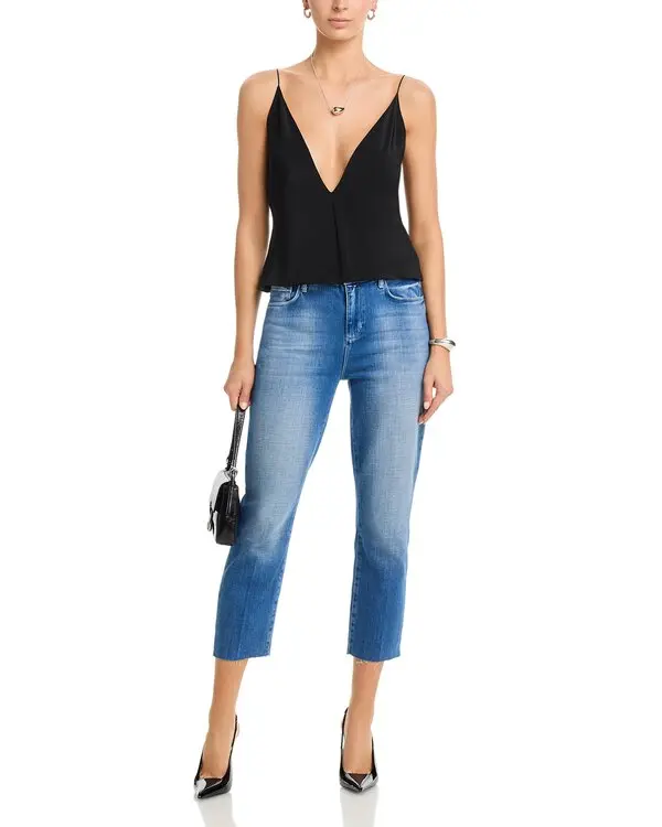 L'Agence Sada Mid-rise Cropped Jeans - Castro