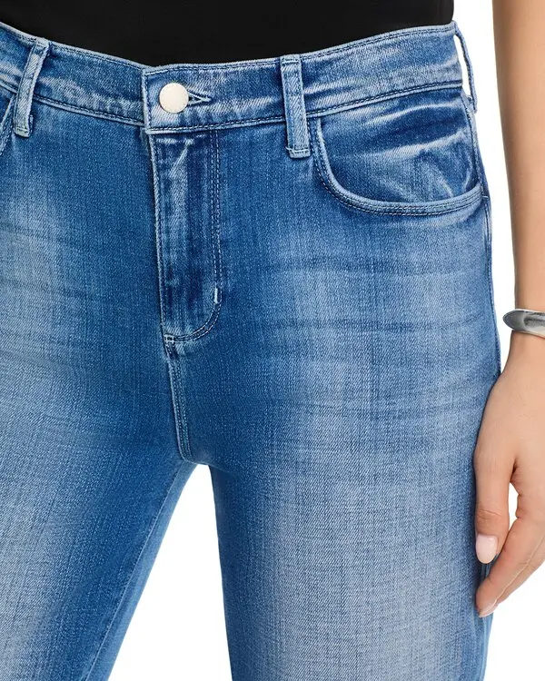 L'Agence Sada Mid-rise Cropped Jeans - Castro