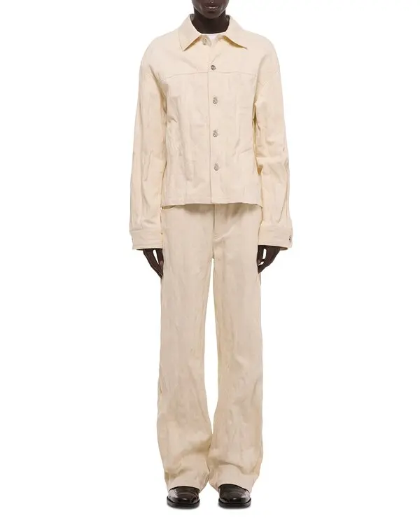 Helmut Lang Textured Cotton Blend Jacket