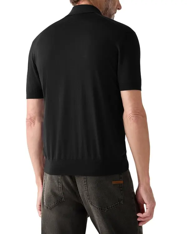 Zegna 15milmil15 Wool Polo Shirt - Black