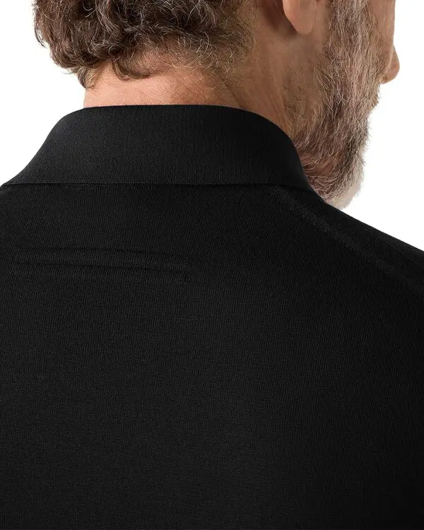 Zegna 15milmil15 Wool Polo Shirt - Black