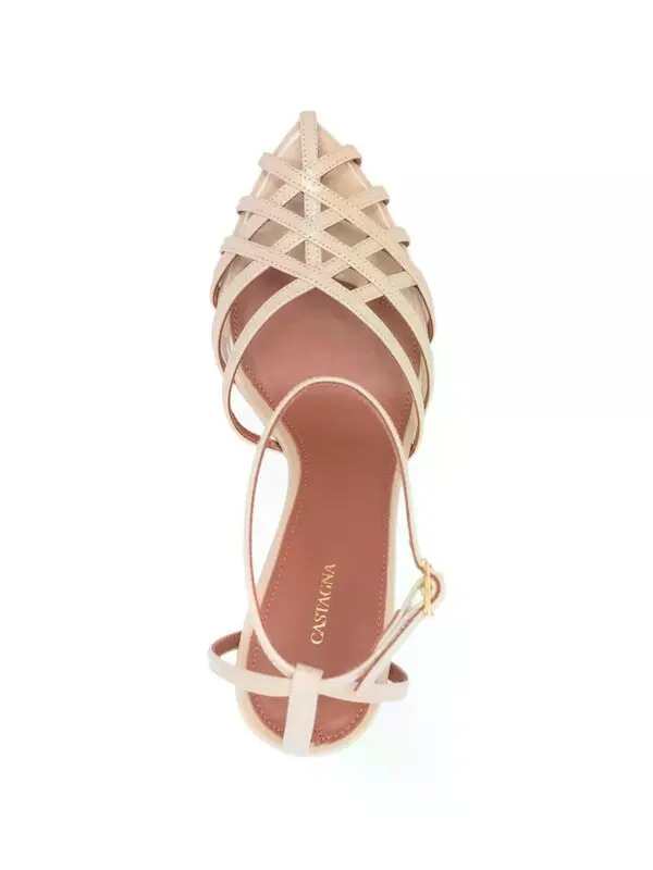 CASTAGNA Woven Heeled Pumps