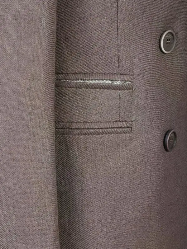 Peserico Peaked-lapel Double-breasted Blazer
