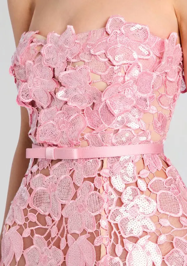 Retrofete Novalie Lace Mini Dress - Primrose