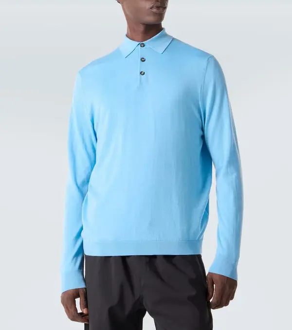 ALLUDE Virgin Wool Polo Sweater