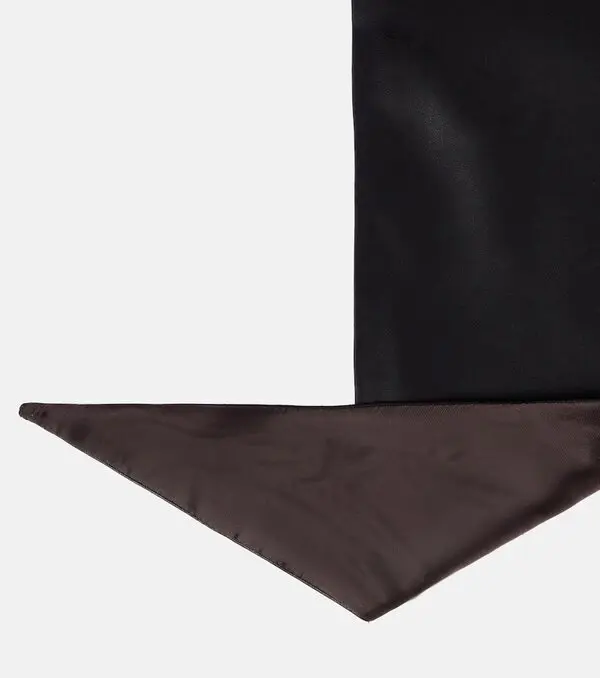 LEMAIRE Leather Scarf - Black
