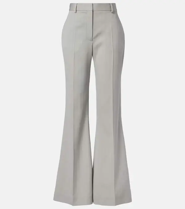 Stella McCartney Wool Bootcut Trousers - Grey