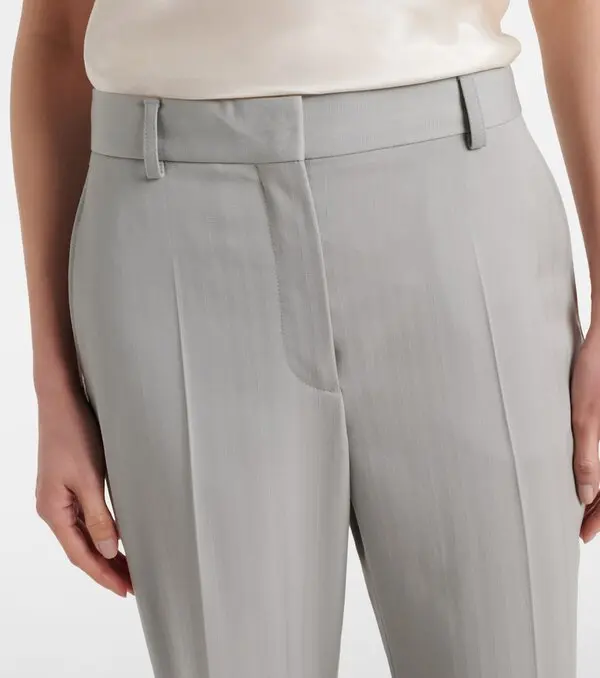 Stella McCartney Wool Bootcut Trousers - Grey
