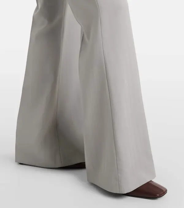 Stella McCartney Wool Bootcut Trousers - Grey