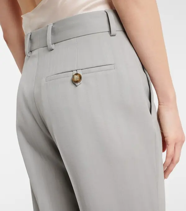Stella McCartney Wool Bootcut Trousers - Grey